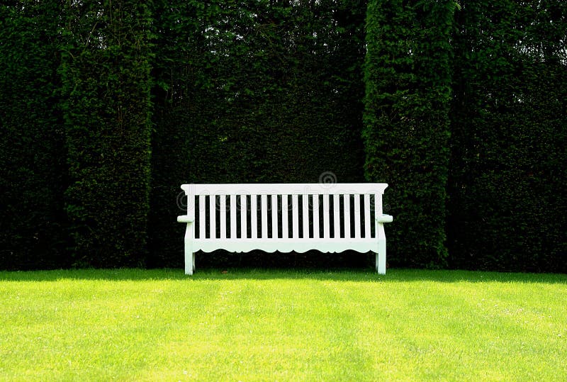 English Garden Bench stock photo. Image of hedge, perfect - 10934