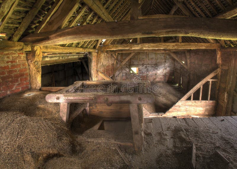 English hay barn interior stock photo. Image of agriculture - 35393146