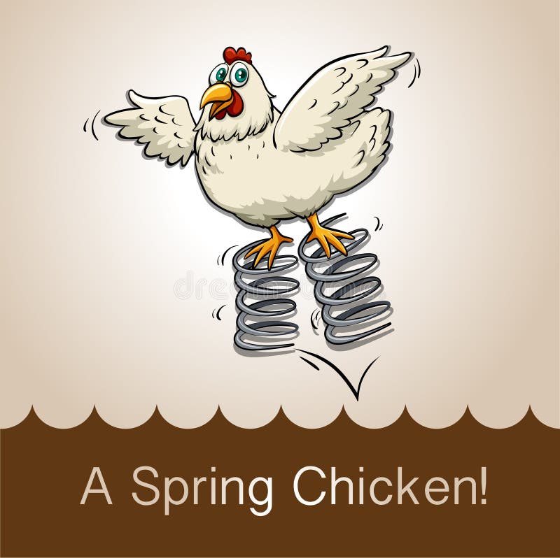 Spring Chicken Idiom Stock Illustrations – 6 Spring Chicken Idiom Stock ...