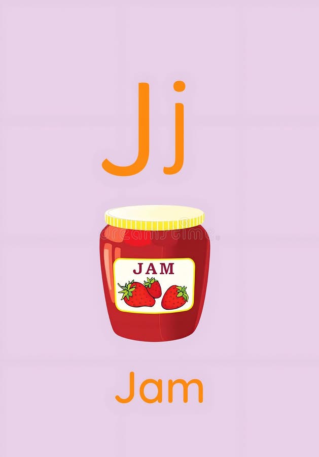 J for Jam - Big Printable Alphabet Letters Stock Illustration ... J for Jam - Big Printable Alphabet Letters Stock Illustration ...