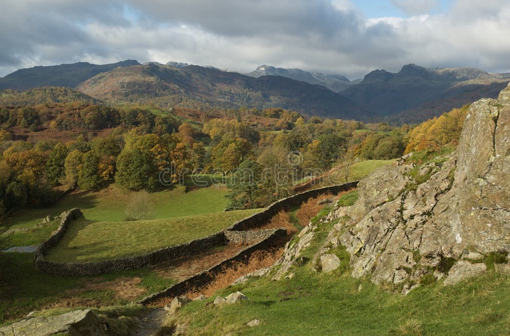 The English Lake District in Autumn (Fall) Stock Photo - Image of ...