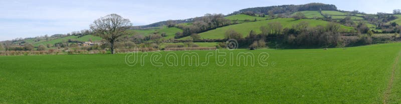 English Landscape in Spring Stock Photo - Image of landscape, field ...