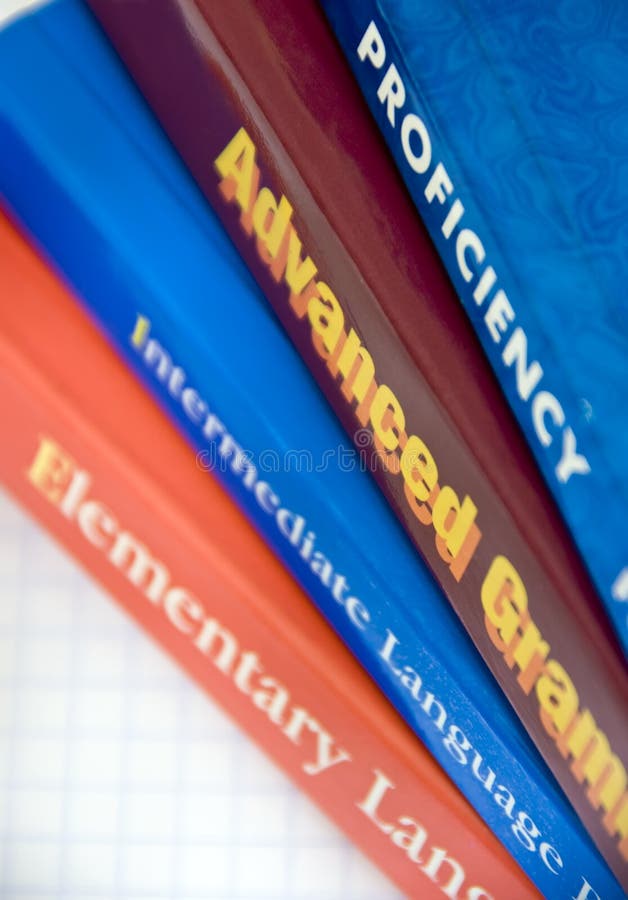 English Language Books Choice Stock Image - Image of england, program ...