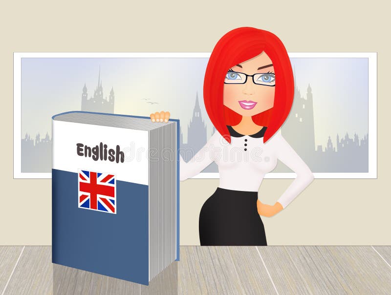 English language course stock illustration. Illustration of foreign ...
