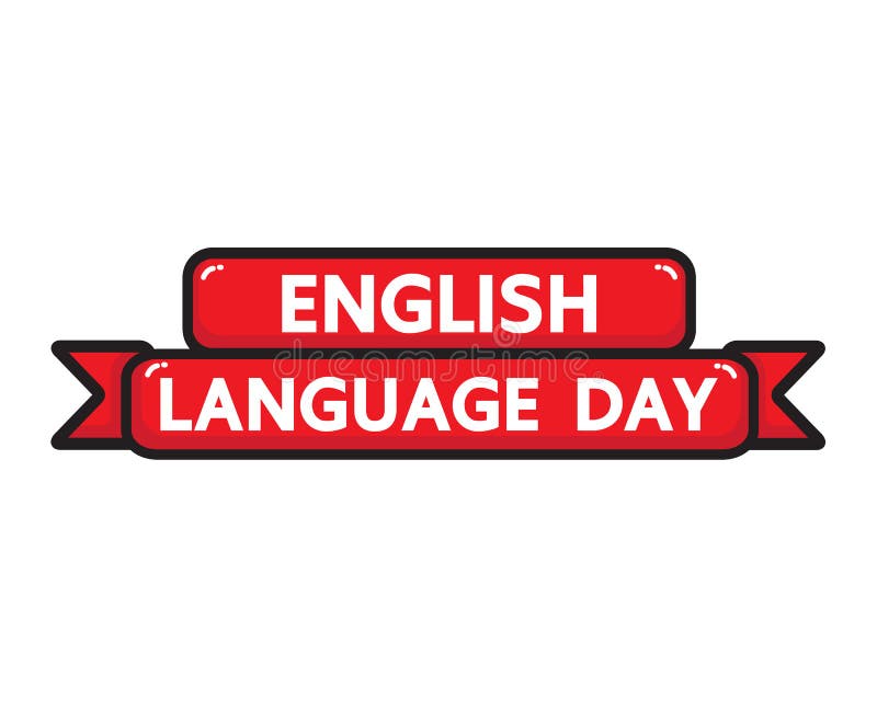 English Language Day Vector Cartoon Stock Vector - Illustration of icon ...