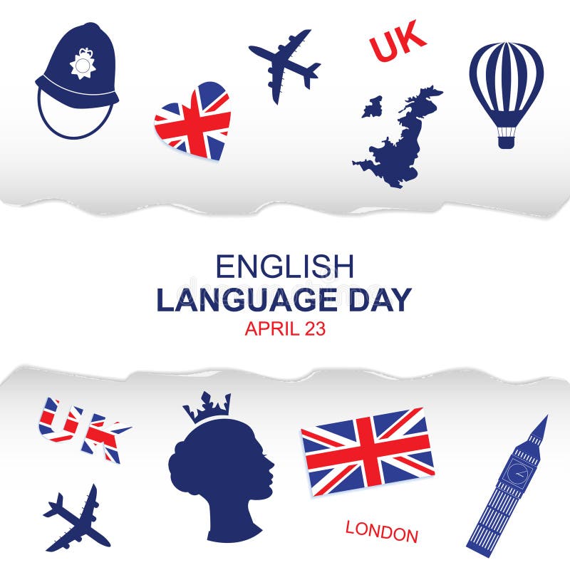 English Language Day stock vector. Illustration of template - 363426608