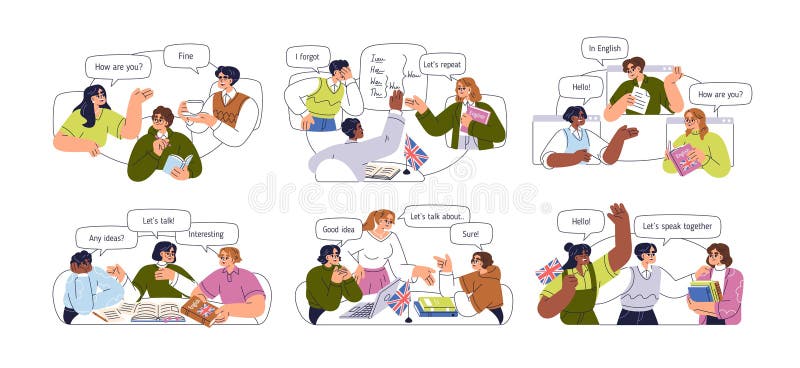 English Language Education Course, Class, Lesson, Speaking Club, Set ...