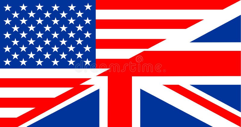 Us and Uk Flag Icon. English Stock Vector - Illustration of countries ...