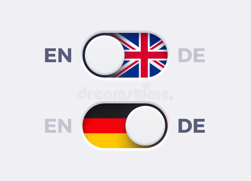 English German Language Button Stock Illustrations – 294 English German ...