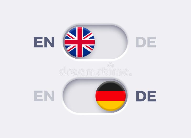 English German Language Button Stock Illustrations – 293 English German ...