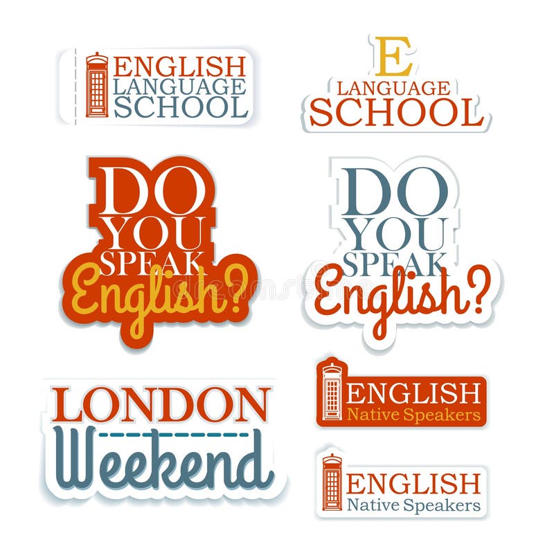 English Language School stock vector. Illustration of britain - 68880128