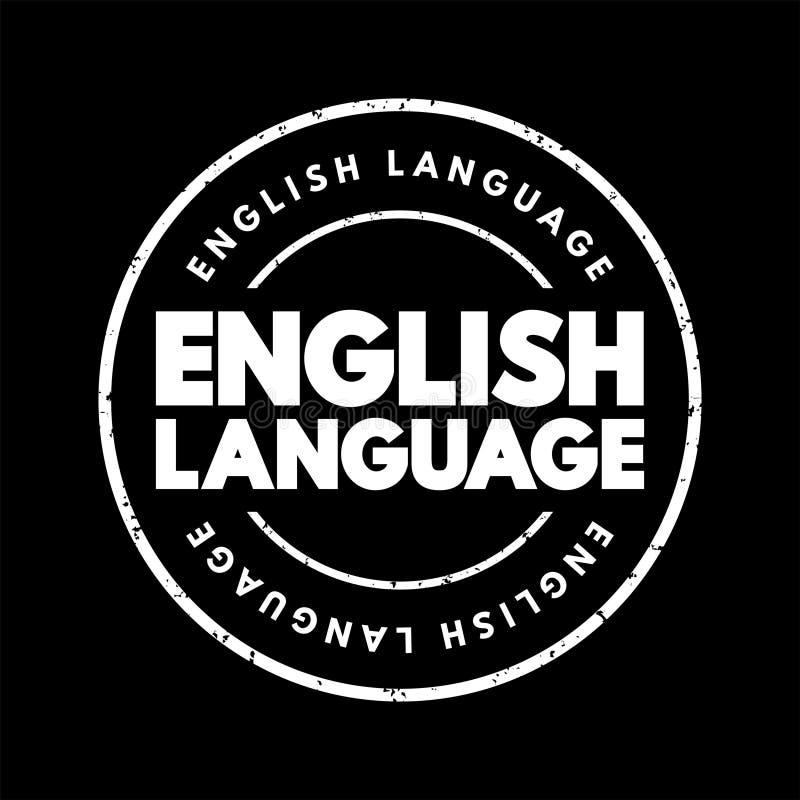 English Language Text Stamp, Concept Background Stock Illustration ...