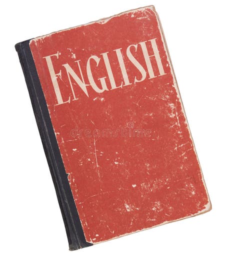 English Language Textbook Isolated on White Stock Image - Image of ...