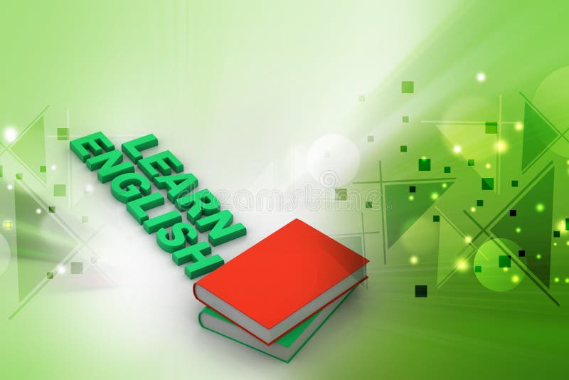 English learning concept stock illustration. Illustration of english ...