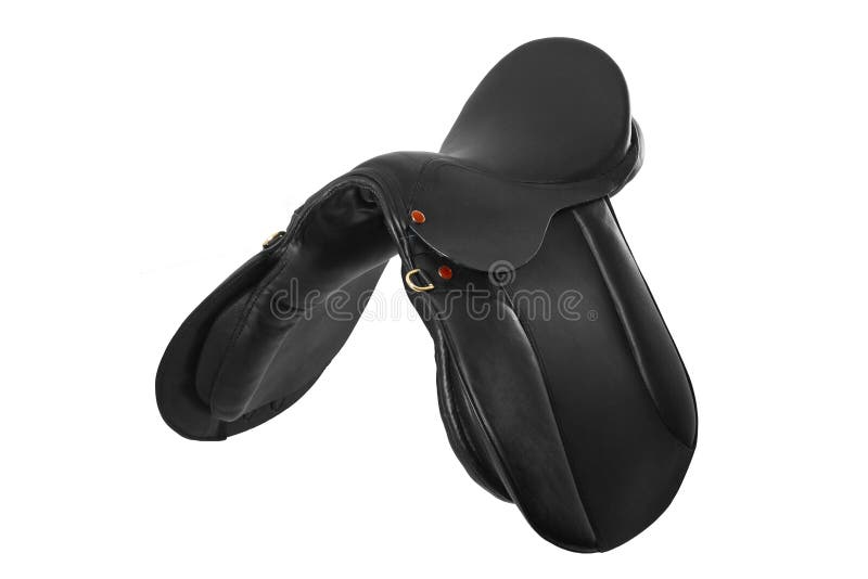 English leather saddle stock photo. Image of equestrian - 22840888