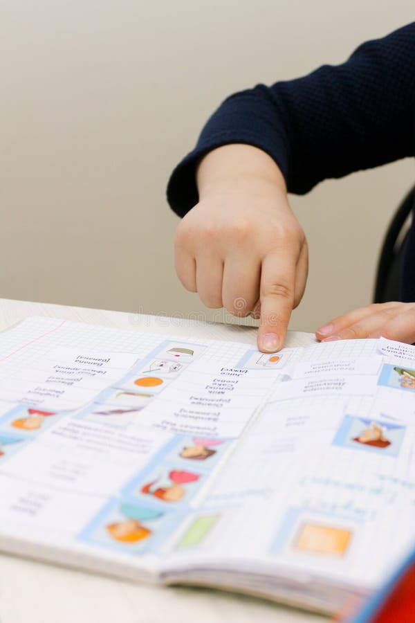 English Lesson with Children Stock Image - Image of letters, learn ...