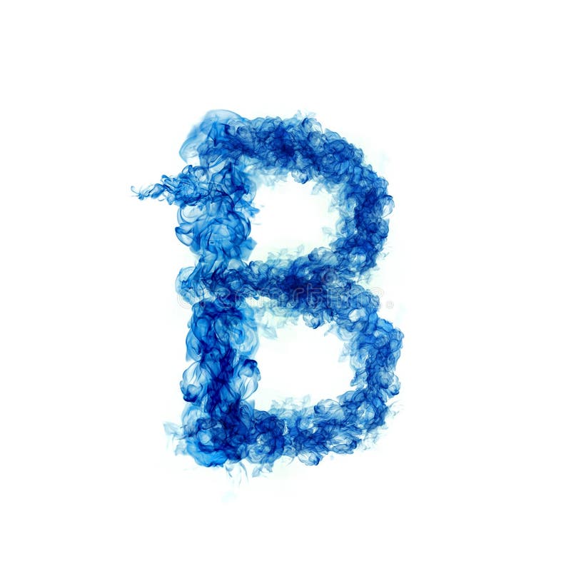 English letters blue Flame stock illustration. Illustration of letter ...