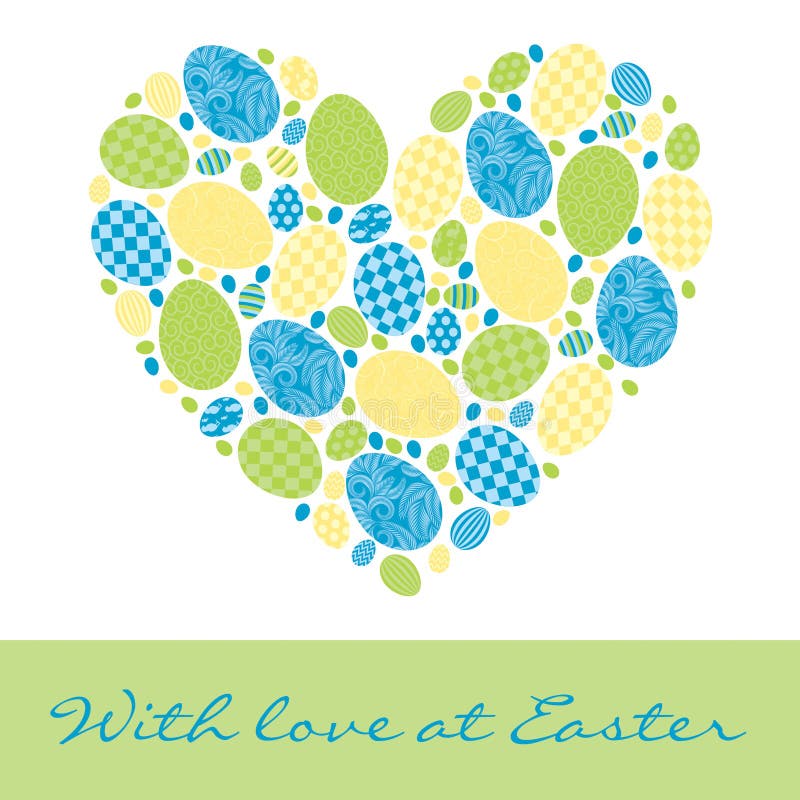 `with love at Easter` Card stock vector. Illustration of filigree ...