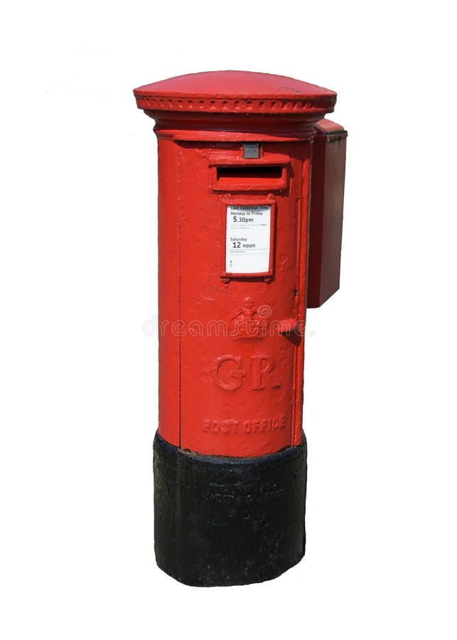 British Post Box stock image. Image of design, english - 6953881