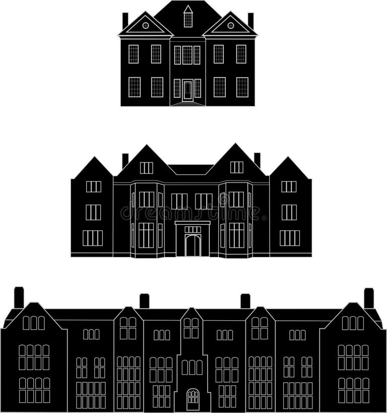 Old English Manor House Stock Illustrations – 477 Old English Manor ...