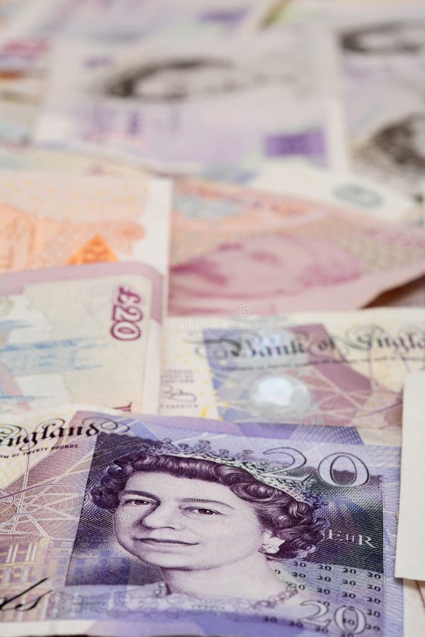 British Money Background Pound Notes Editorial Stock Photo - Image of ...