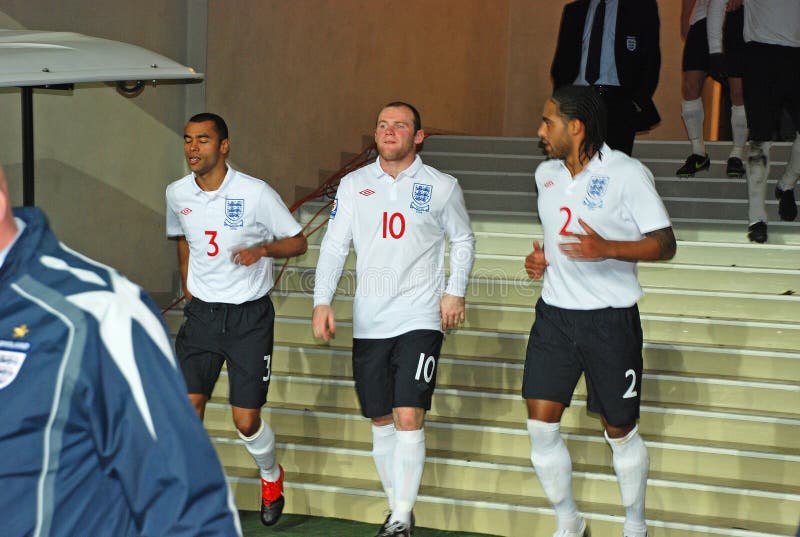 English Players Enter the Field Editorial Photography - Image of ...