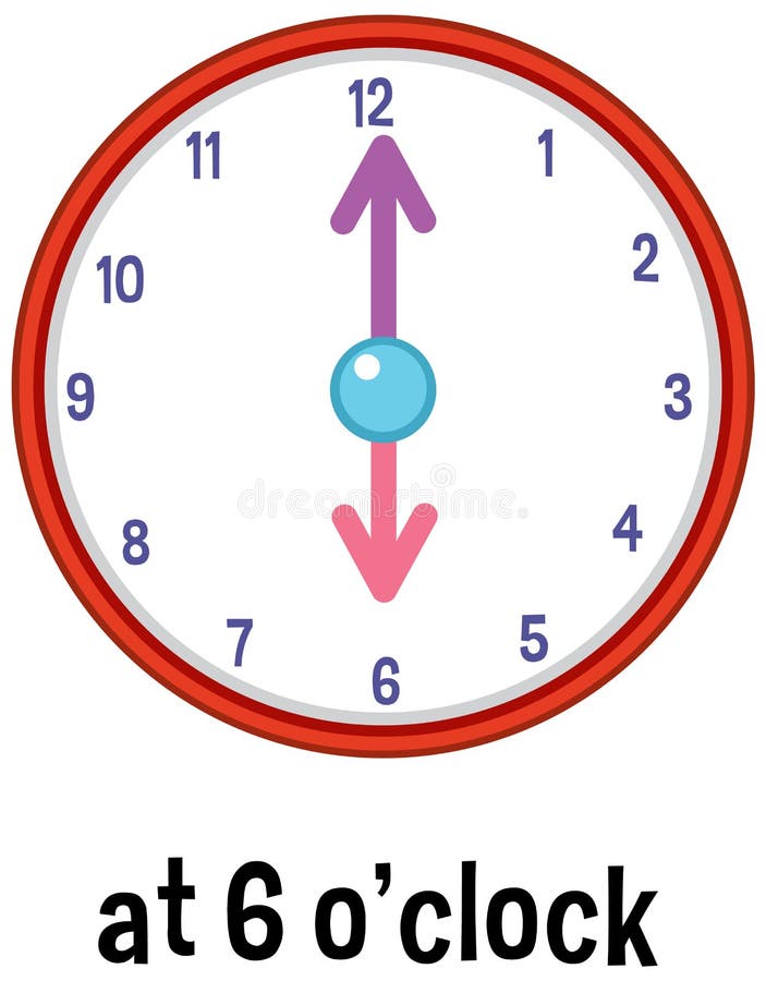 English Prepositions of Time for Children Stock Vector - Illustration ...