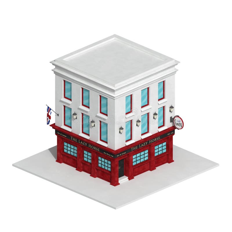 English Pub Building Cartoon Stock Illustrations – 47 English Pub ...