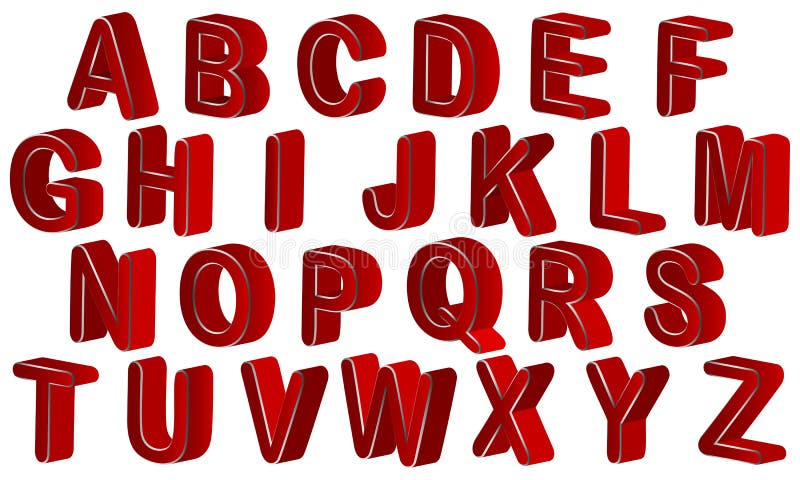 English Alphabet Red Stock Illustrations – 9,908 English Alphabet Red ...