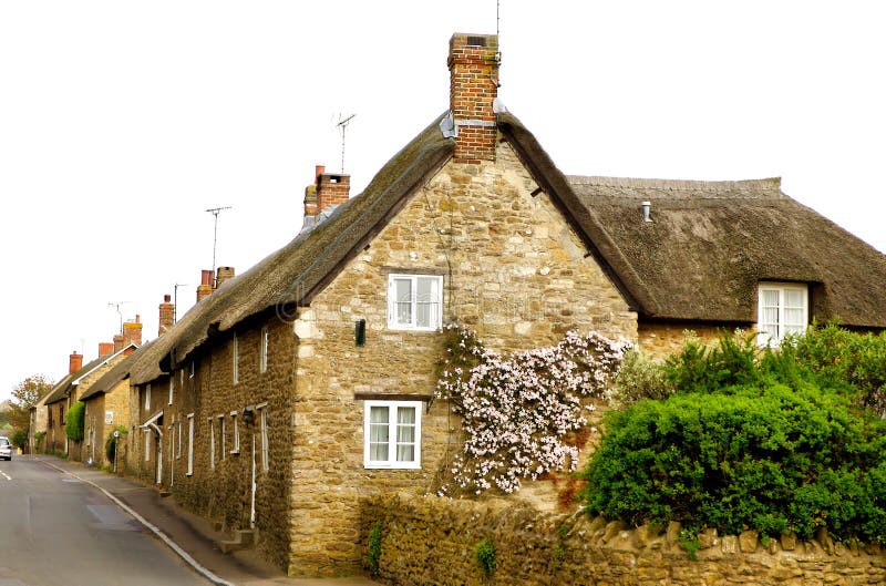 English Roof Thatched Cottage 2 Stock Photo - Image of house, cottage ...