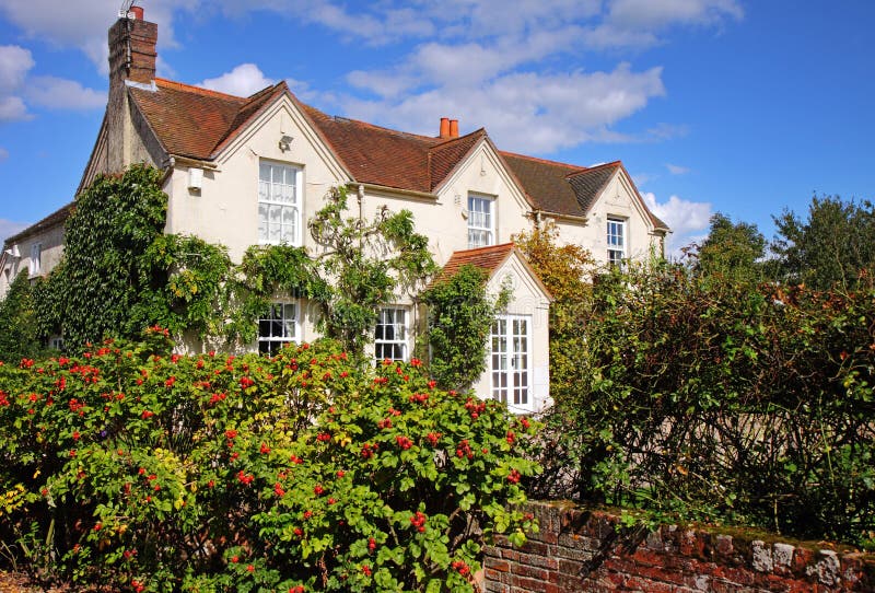 An English Rural Hamlet Set in a Wooded Valley Stock Photo - Image of ...