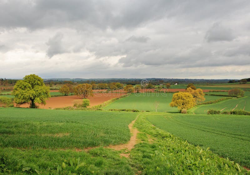 An English Rural Landscape stock photo. Image of hiking - 12733844