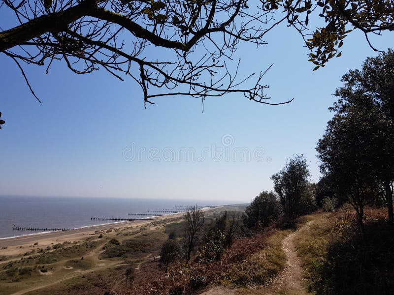 English Sea View stock photo. Image of view, plant, cloud - 260081264