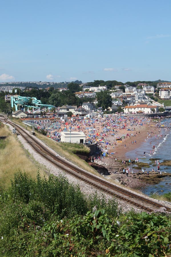 Goodrington Sands, Paignton, Devon. Editorial Photo - Image of holidays ...