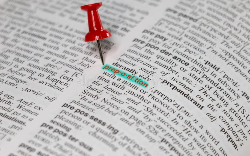 English Single Word Marked on Dictionary Stock Photo - Image of ...