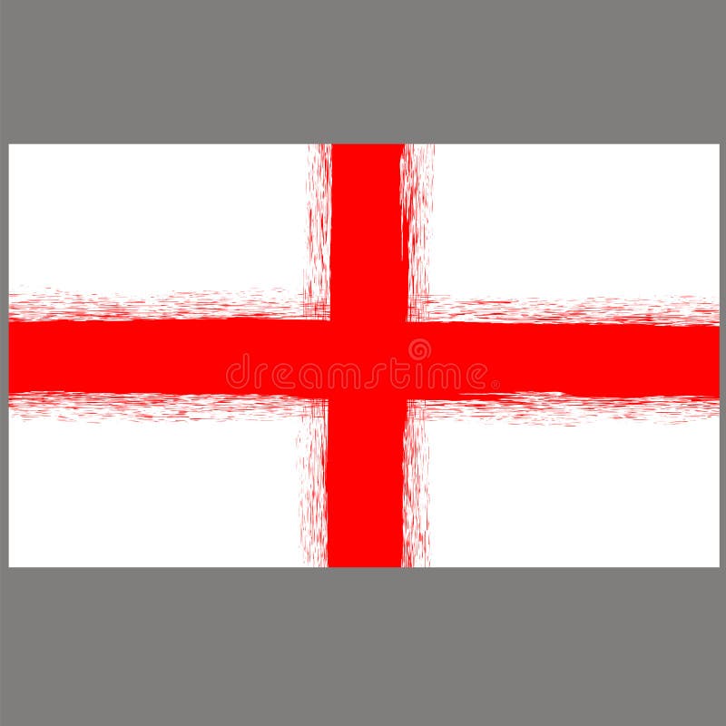 English St. George Flag stock vector. Illustration of color - 84448073