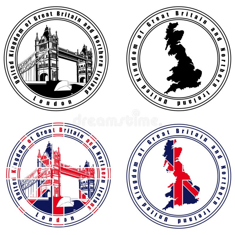Rubber Grunge Stamp London Great Britain Stock Vector - Illustration of ...