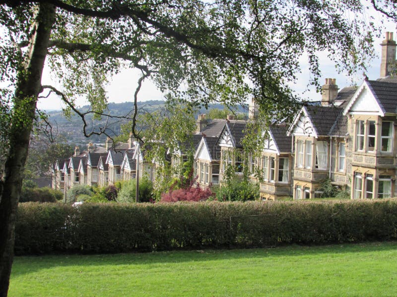 English street stock photo. Image of nice, houses, tipical - 45578672
