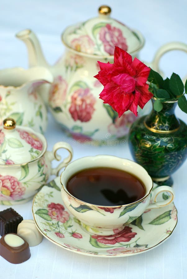 English tea stock photo. Image of chocolate, assam, chinaware - 15985094