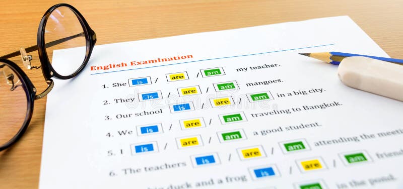 English test sheet stock image. Image of learn, english - 77951219