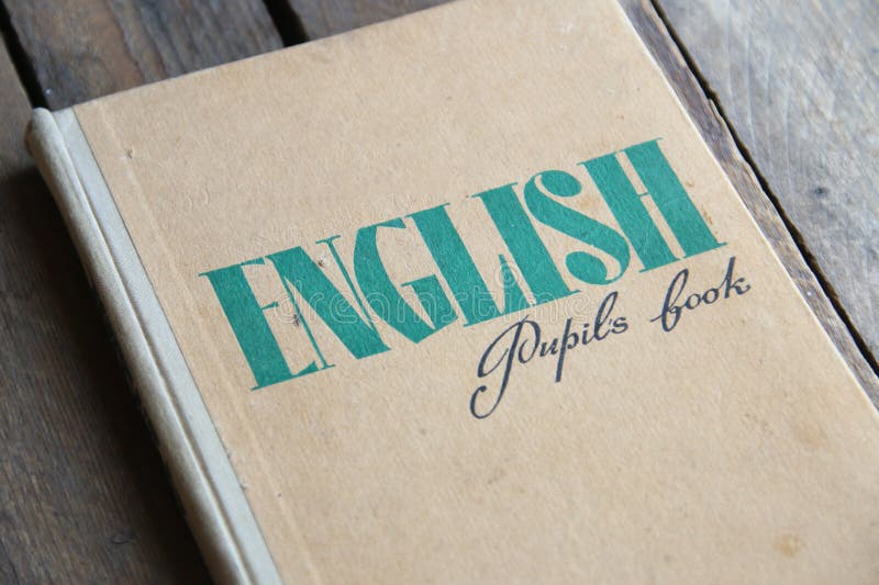 English Textbook. Learning English with Grammar Book. Stock Photo ...