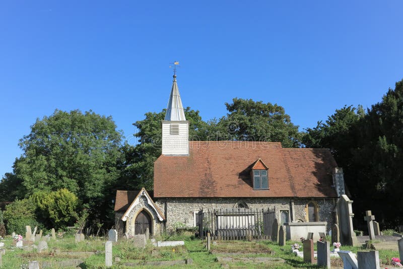 English country church stock photo. Image of small, norman - 12193374