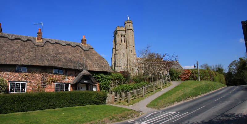 English Village Scene stock photo. Image of scene, view - 14035972