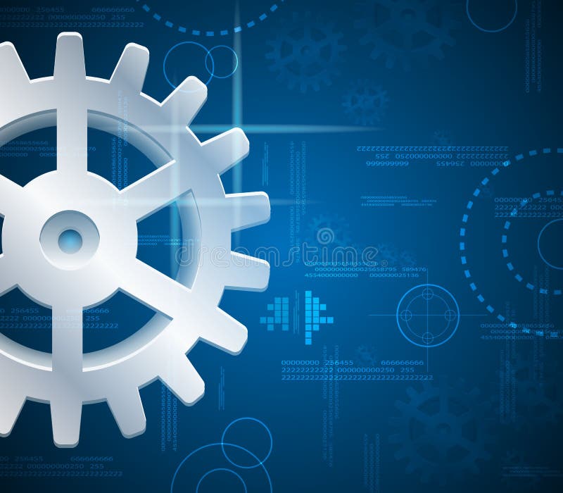 Engranaje Abstracto Del Fondo Ilustración del Vector - Ilustración de ...