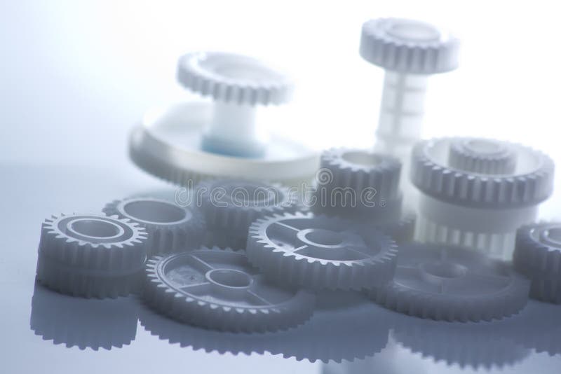 Engranaje blanco. foto de archivo. Imagen de motor, finanzas - 26231704