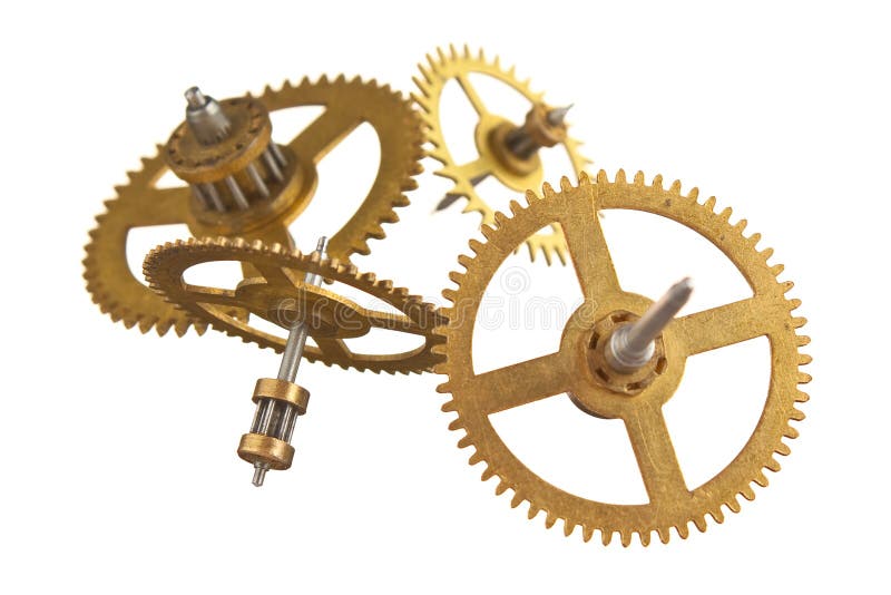 Ruedas De Engranaje Del Reloj Imagen de archivo - Imagen de aislado ...