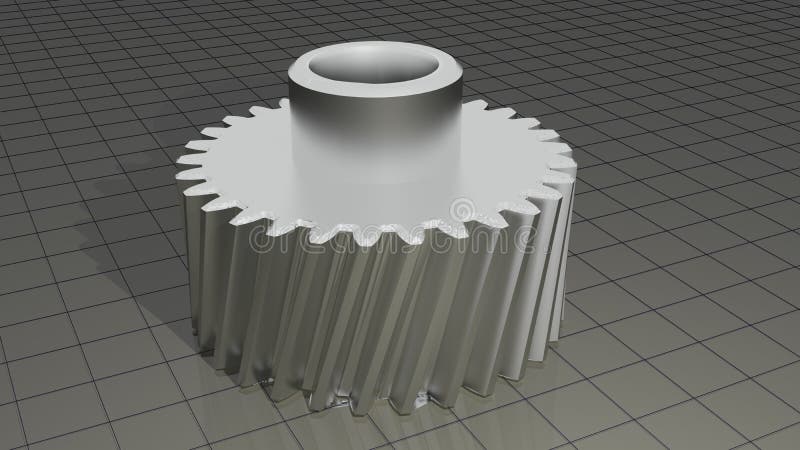 Engranaje Helicoidal Doble - Piñón Stock de ilustración - Ilustración ...