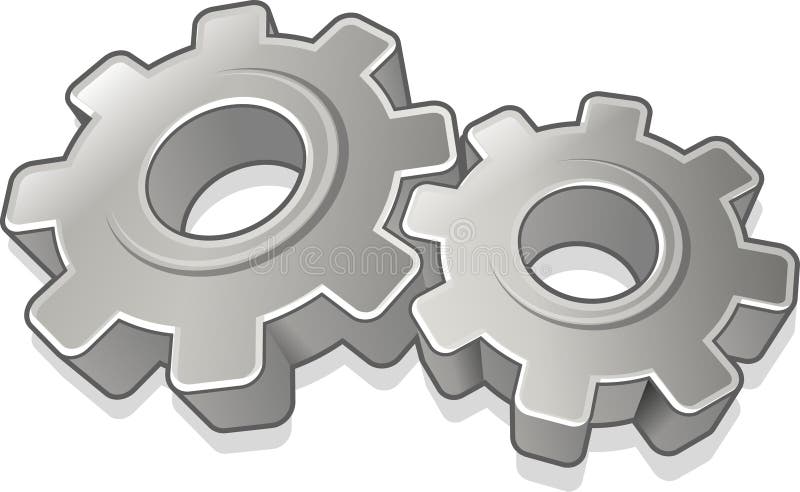ENGRANAJES 3D stock de ilustración. Ilustración de juntado - 2205379