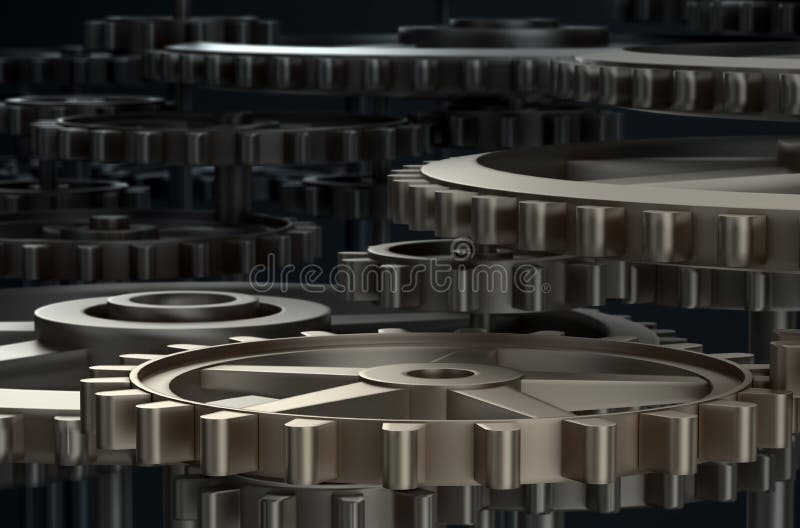 Engranajes abstractos stock de ilustración. Ilustración de equipo ...