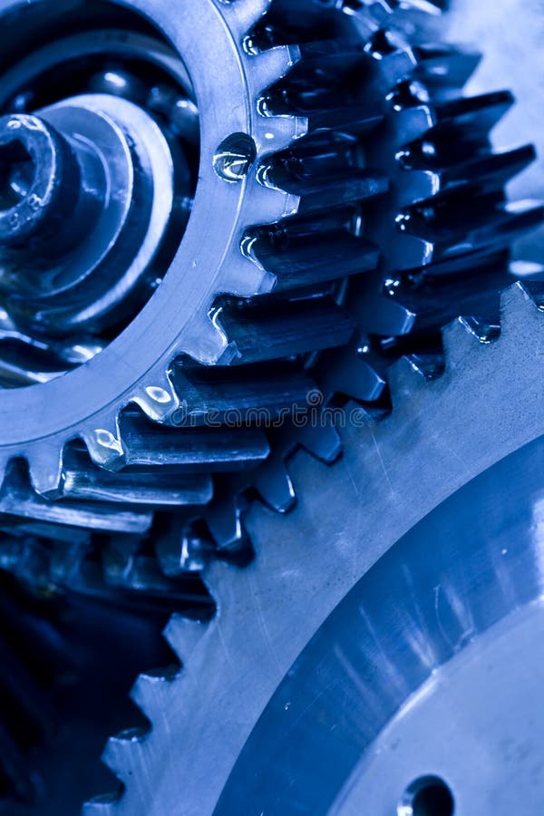 Engranajes del mecanismo foto de archivo. Imagen de bronce - 5166062